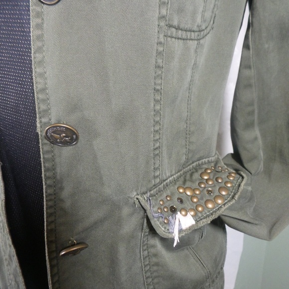 Miss Me | Jackets & Coats | Miss Me Women Olive Green Denin Jaket Size ...